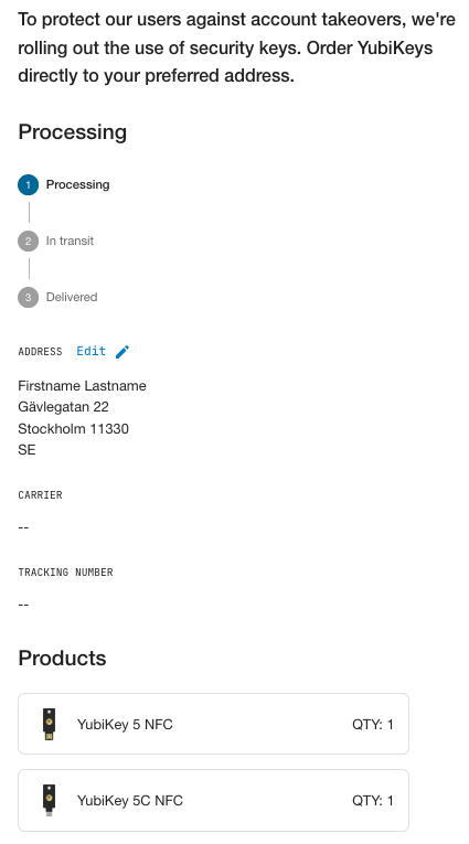Self-service Ordering — YubiEnterprise Services documentation
